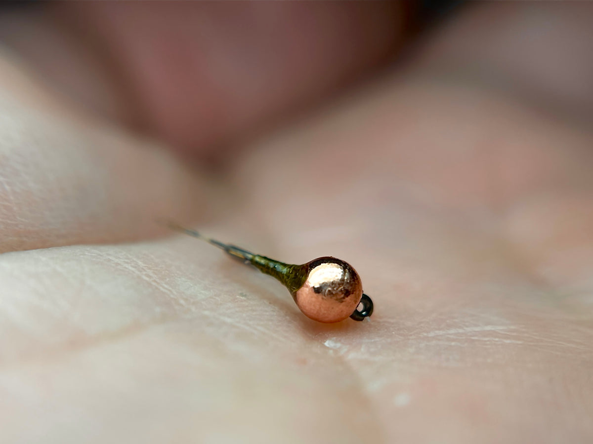 Natural Baetis perdigon (Light Olive) – Small Batch Bugs